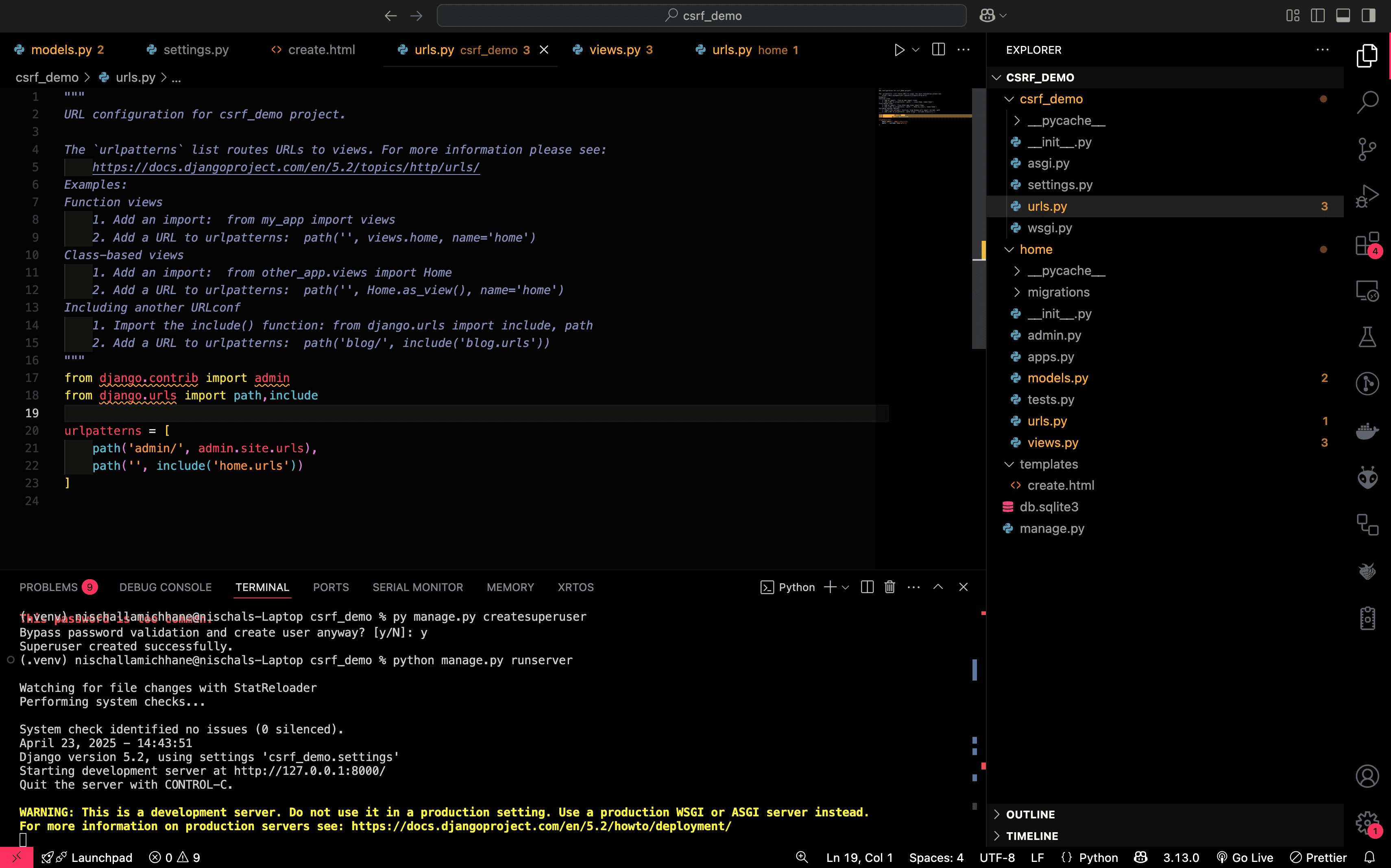 Practically Understand CSRF Token in Django